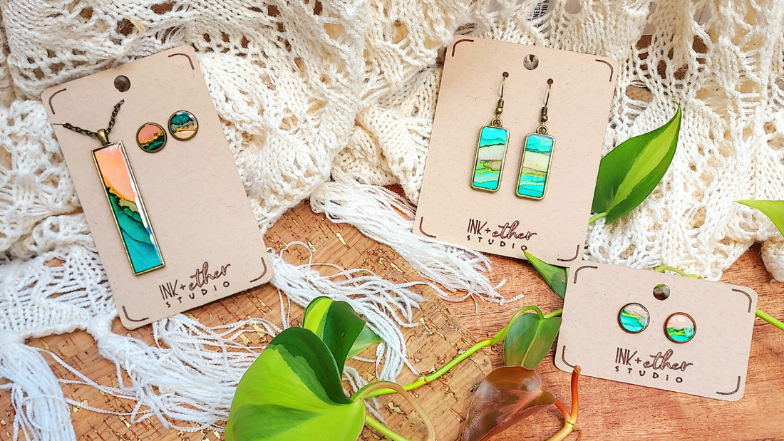 Ink+Ether Studio │ Unique Hand-painted Jewelry │ One-of-a-kind Gifts – inkandetherstudio.com